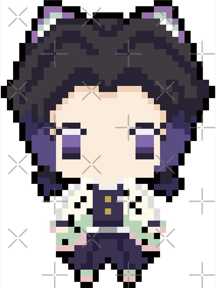 "Kimetsu No Yaiba Demon Slayer Shinobu Kocho Pixel Art" Magnet by ...