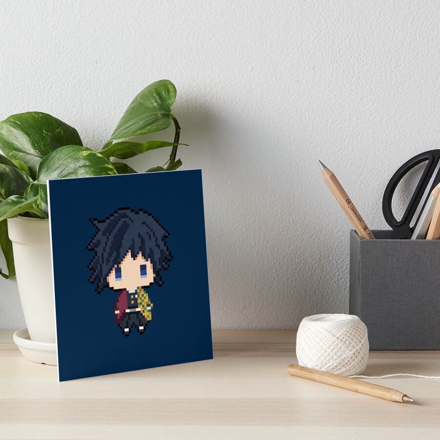 Impression rigide « Kimetsu No Yaiba Demon Slayer Giyu Tomioka Pixel ...