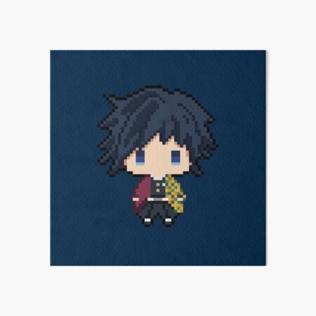 Impression rigide « Kimetsu No Yaiba Demon Slayer Giyu Tomioka Pixel ...