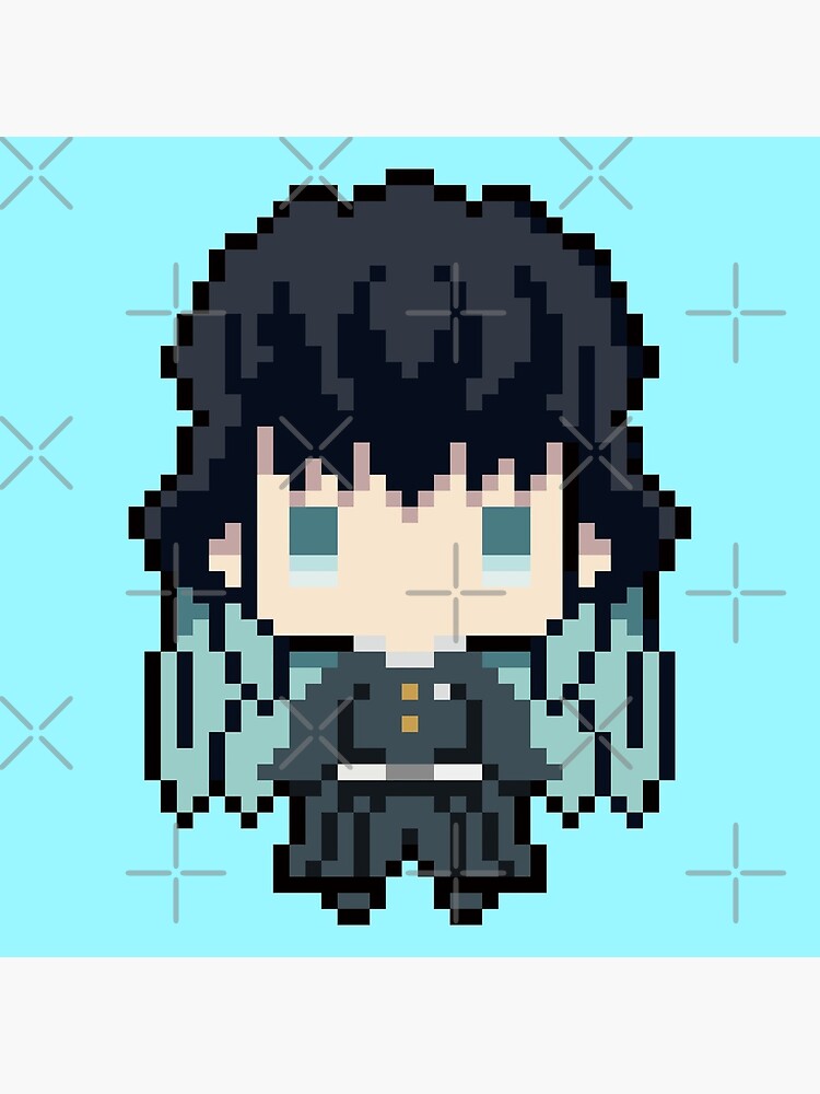 "Kimetsu No Yaiba Dämonentöter Muichiro Tokito Pixel Art" Fotodruck von ...