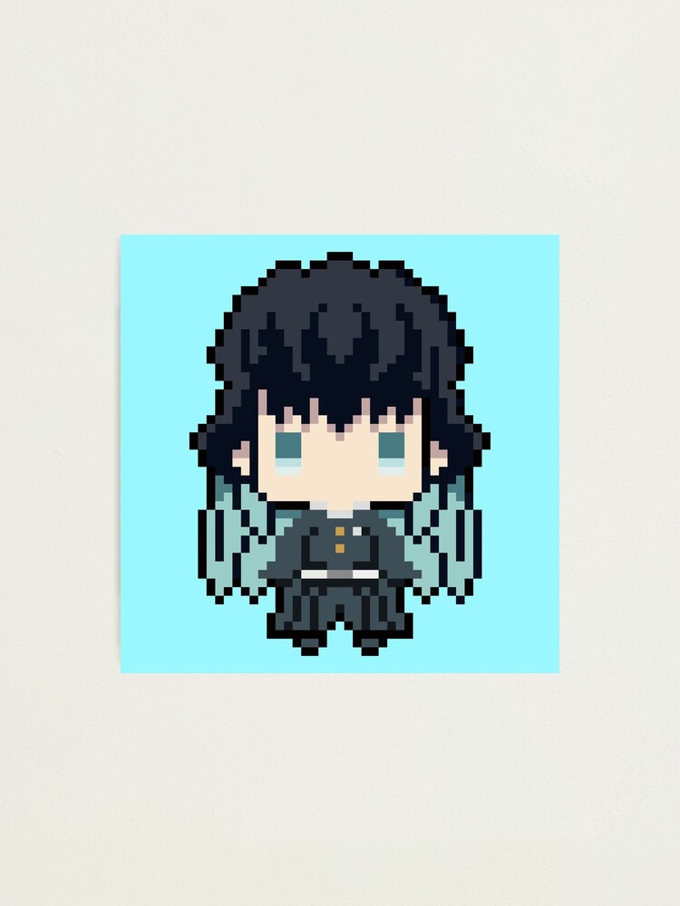 "Kimetsu No Yaiba Dämonentöter Muichiro Tokito Pixel Art" Fotodruck von ...
