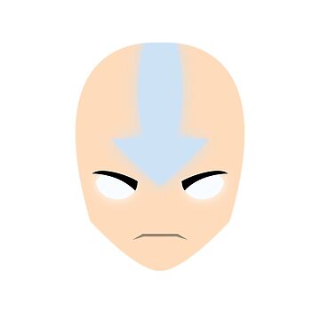 "Avatar The Last Airbender Aang Front View" Sticker for Sale by Hiz-Art ...