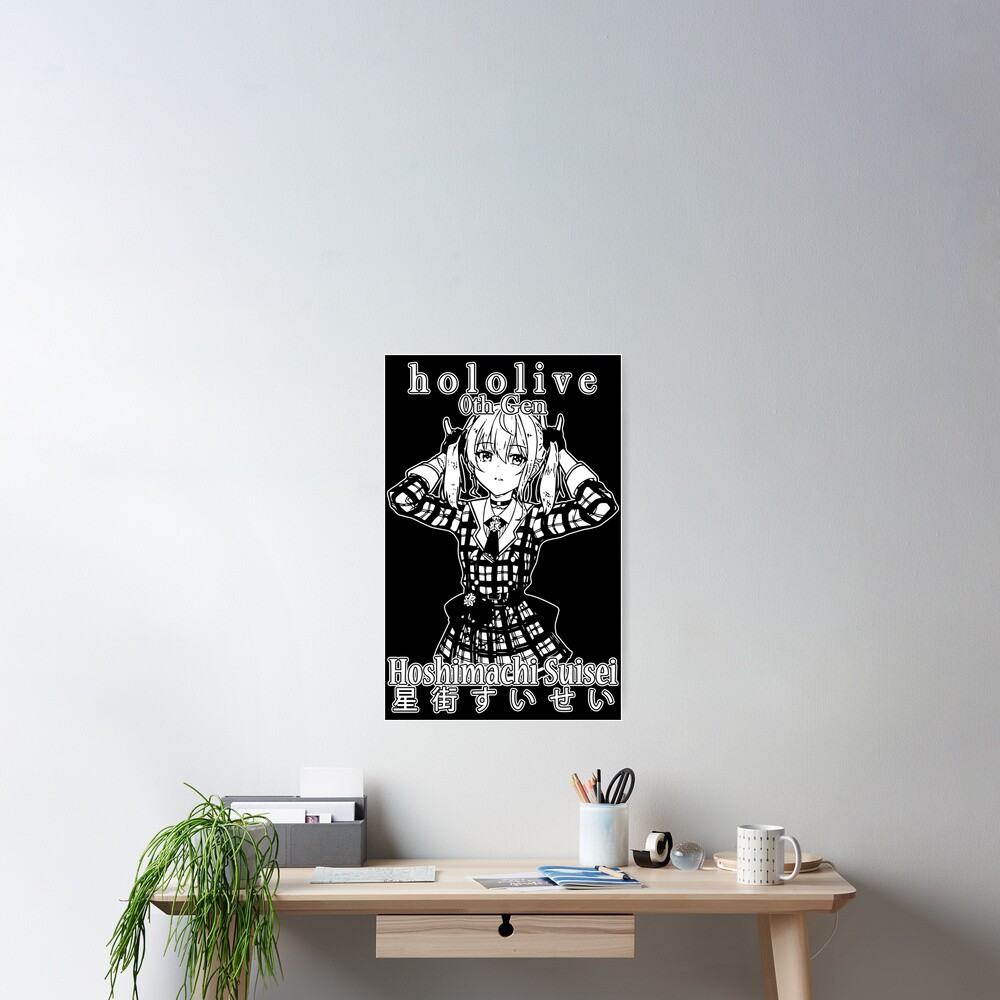 "Hoshimachi Suisei 0th Gen Hololive" Poster for Sale by TonaPlancarte ...