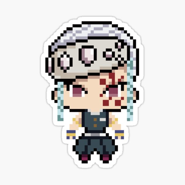 Sticker « Kimetsu No Yaiba Demon Slayer Tengen Uzui Pixel Art », par ...