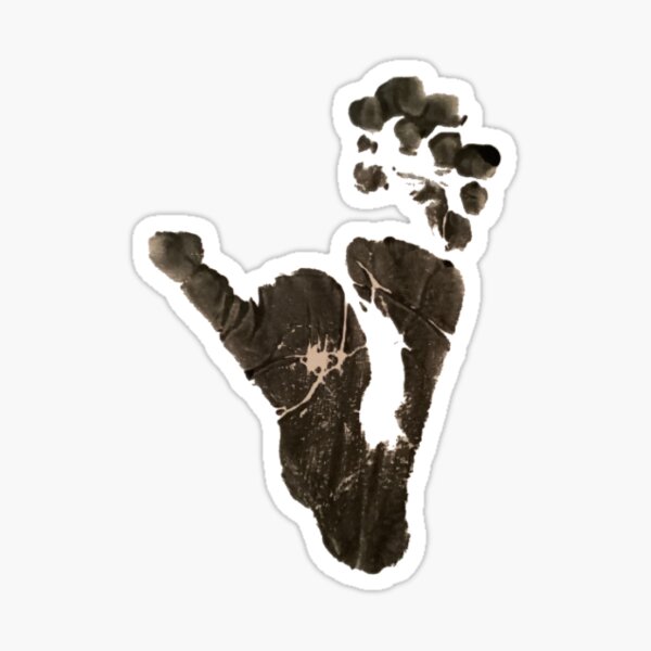 "Silverback Gorilla Footprint" Sticker by adyang27 | Redbubble