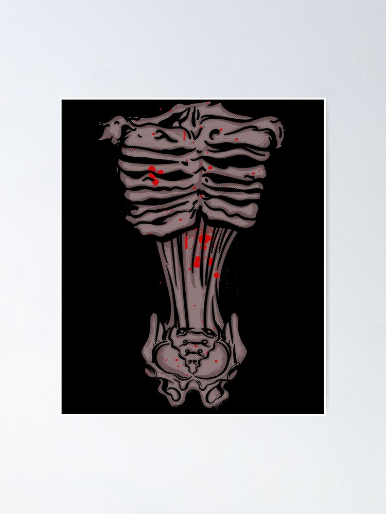 "Scary Siren Head chest abs horror creature costume gifts " Poster by ...