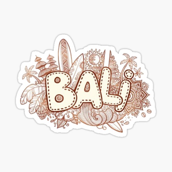 "bali surfing indonesia" Sticker for Sale by tetyboom | Redbubble