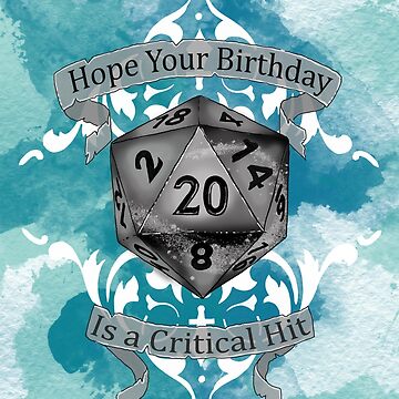 "Critical Hit Birthday Card" Greeting Card for Sale by SkyfireArts ...