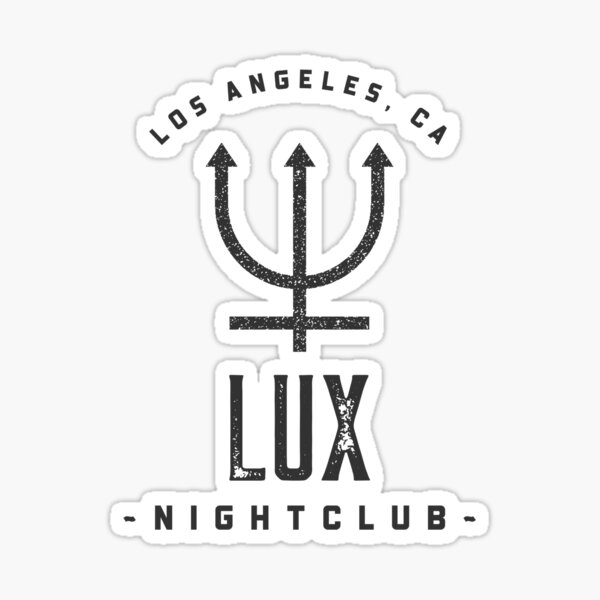 "Lucifer Morningstar Lux Nightclub" Sticker for Sale by LoveandThreadco ...