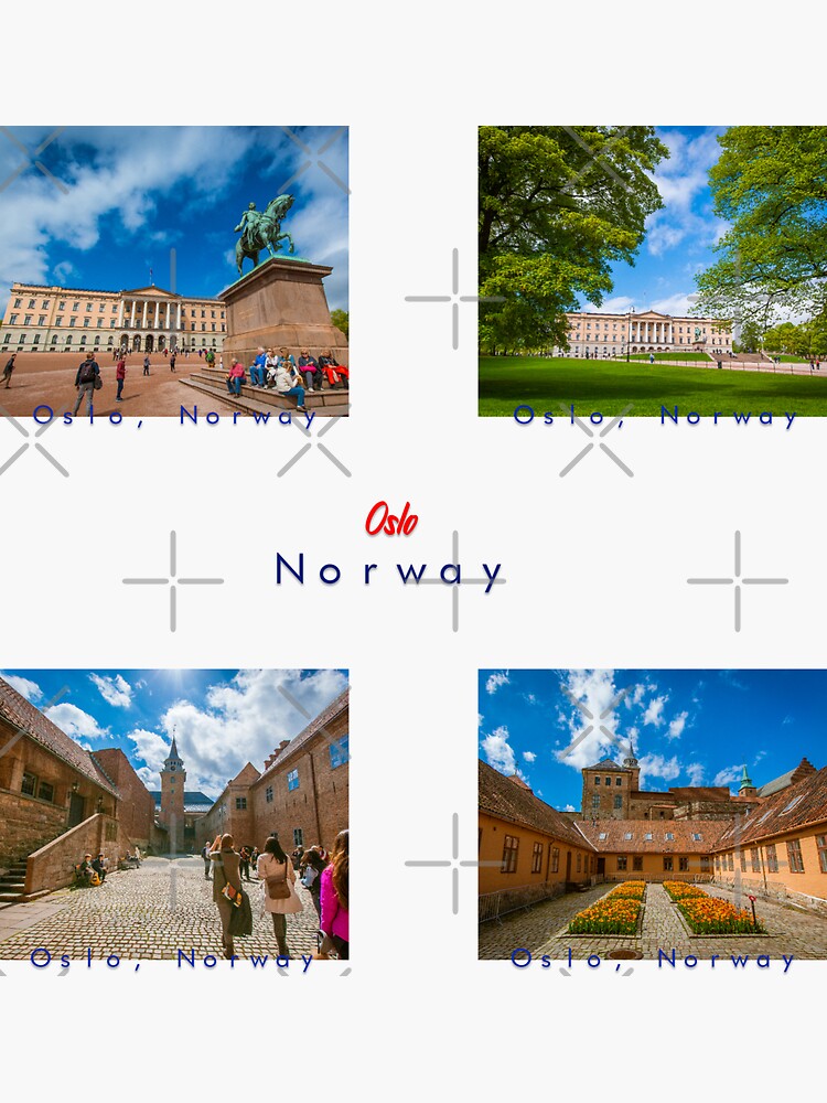 "Oslo Norway Stickers or Magnets Souvenirs Pack of 4 by TonyRockets ...
