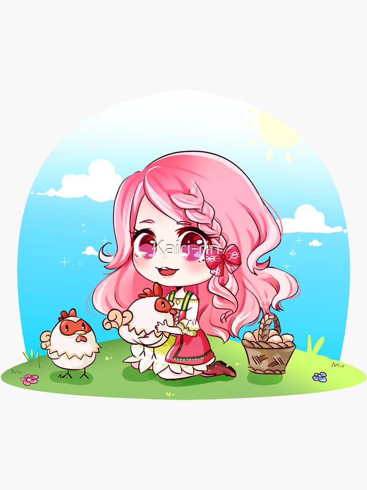 "Popuri Story of Seasons" Sticker for Sale by Kairi-rin | Redbubble