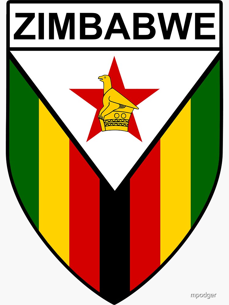"Zimbabwe Flag Stickers, Gifts, Masks & Products (GF)" Sticker for Sale ...