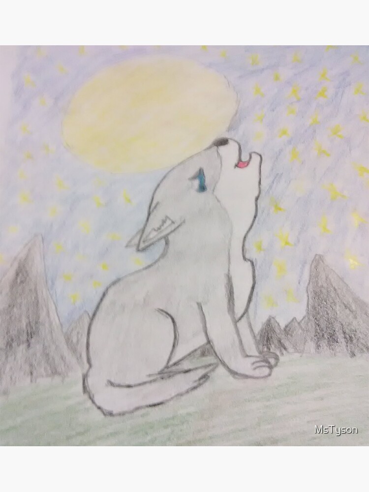 "sad wolf" Sticker for Sale by MsTyson | Redbubble