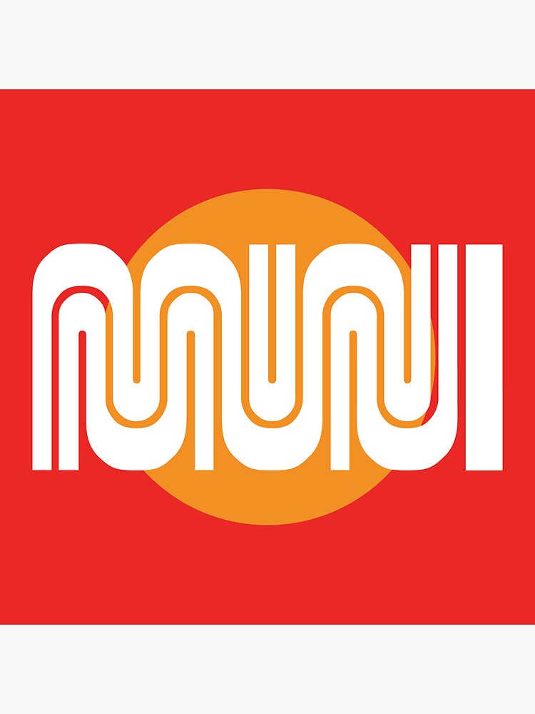 "Muni Sign" Sticker for Sale by Eazy-E-40 | Redbubble