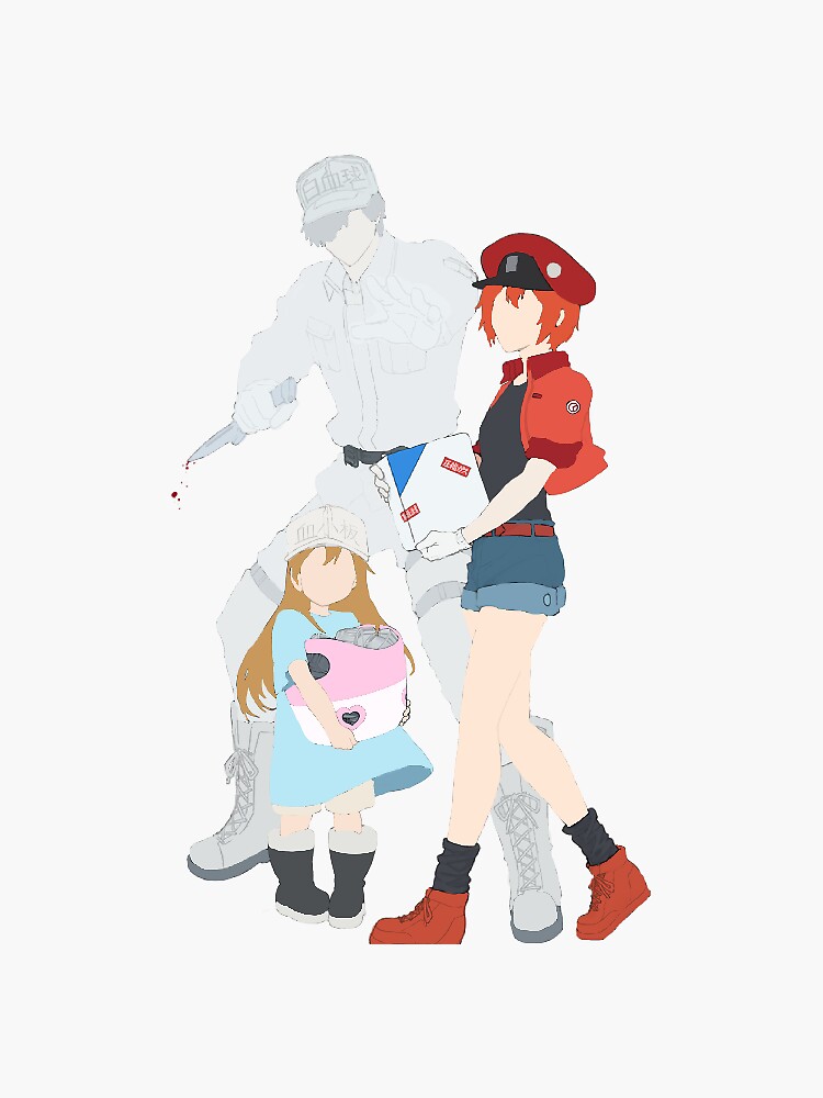 "Cells at Work!" Sticker for Sale by xSophh | Redbubble