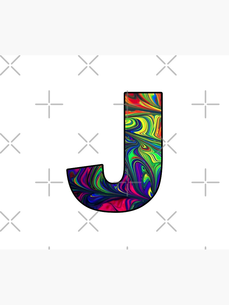 "Colorful letter J" Poster by JaxLooks | Redbubble