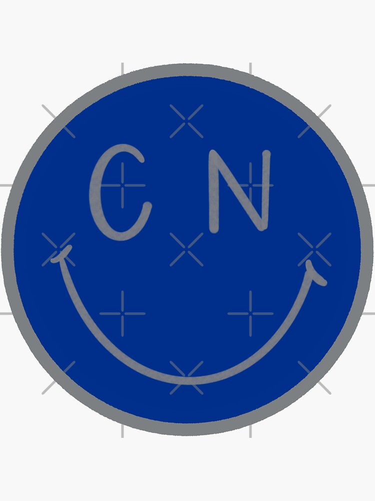 "CNU Smiley Face" Sticker for Sale by abbeygfrerer | Redbubble