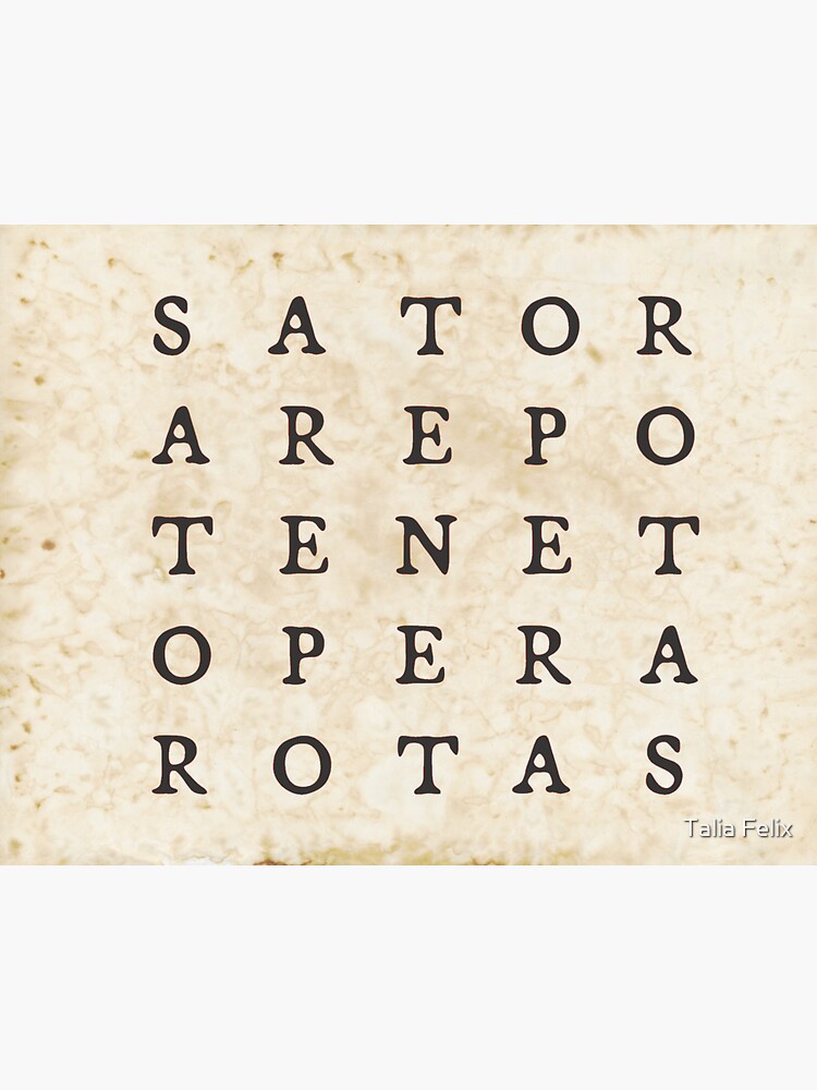 "Sator Square - Medieval Protection Talisman" Sticker for Sale by ...