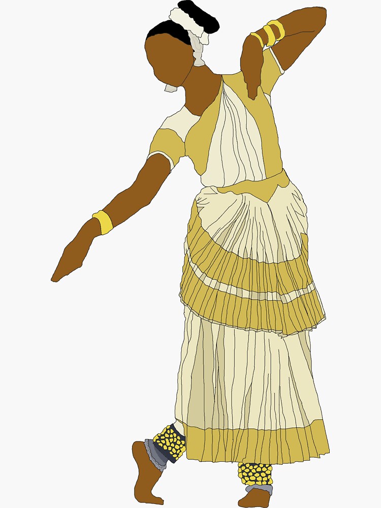"Mohiniyattam Pose . Indian Classical" Sticker for Sale by kesiyajohny ...
