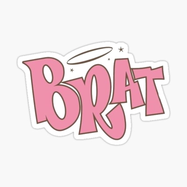 "BRAT BRATZ LOGO" Sticker for Sale by appareldreams | Redbubble