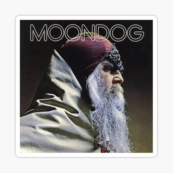 "Moondog Musician " Sticker for Sale by ArtWithHearts11 | Redbubble