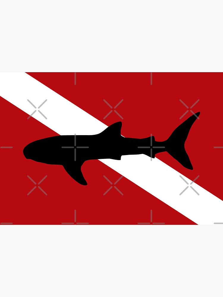 "Whale Shark Scuba Dive Flag" Sticker for Sale by CaitCrash | Redbubble