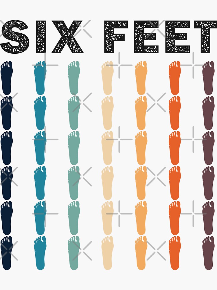 "Social Distancing 2020 6 Feet Rule Halloween" Sticker for Sale by d247 ...