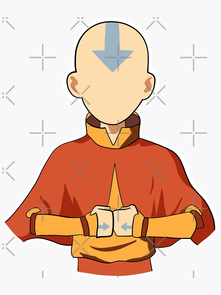 "Aang - Avatar: The Last Airbender" Sticker for Sale by Gonzine | Redbubble