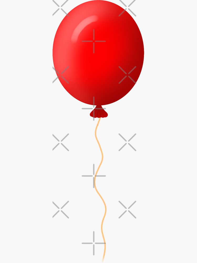 "Red 3d balloon2" Sticker for Sale by Dalse | Redbubble