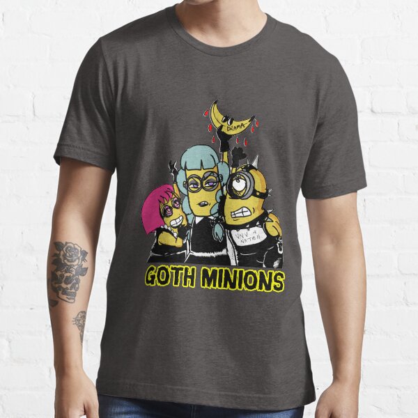 "Goth Minions" T-shirt for Sale by karlausagiart | Redbubble | goth t ...