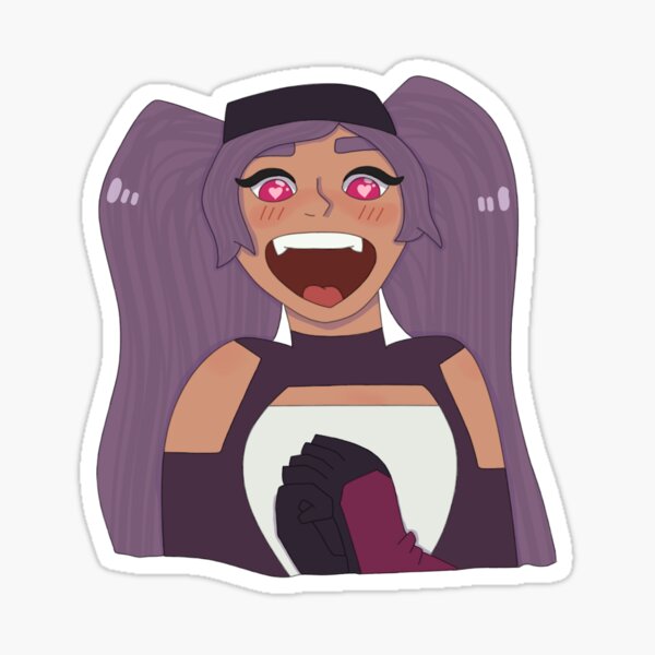 "Happy Entrapta" Sticker for Sale by may-beanartist | Redbubble