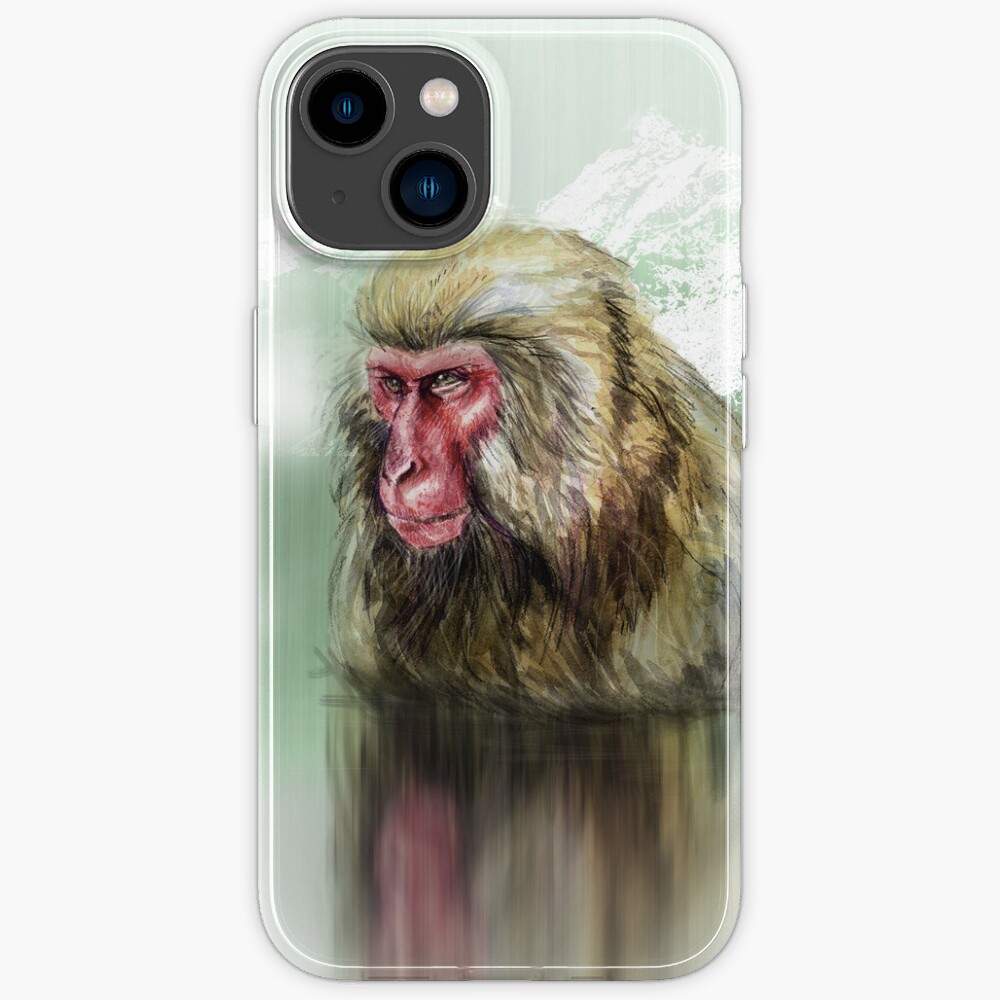"Macac Snow Monkey" iPhone Case for Sale by beefyart | Redbubble