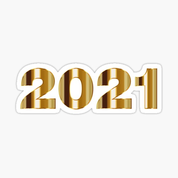 " 2021" Sticker by nannadesign | Redbubble