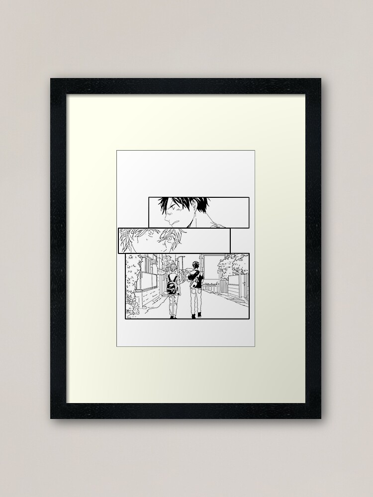 "Given Manga Panel" Framed Art Print for Sale by prettypalais | Redbubble