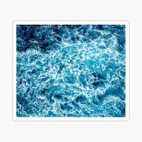 "Deep Blue Ocean Waves" Sticker for Sale by stephwil44 | Redbubble