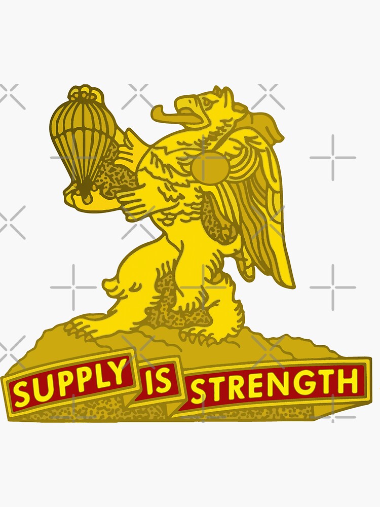 "407th Brigade/Forward Support Battalion Airborne DUI" Sticker for Sale ...