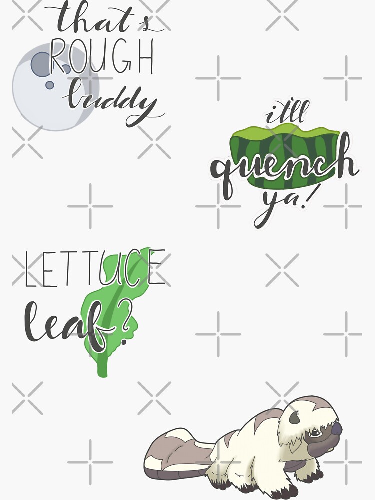 "Avatar Sticker Pack" Sticker for Sale by KiwiKreations | Redbubble