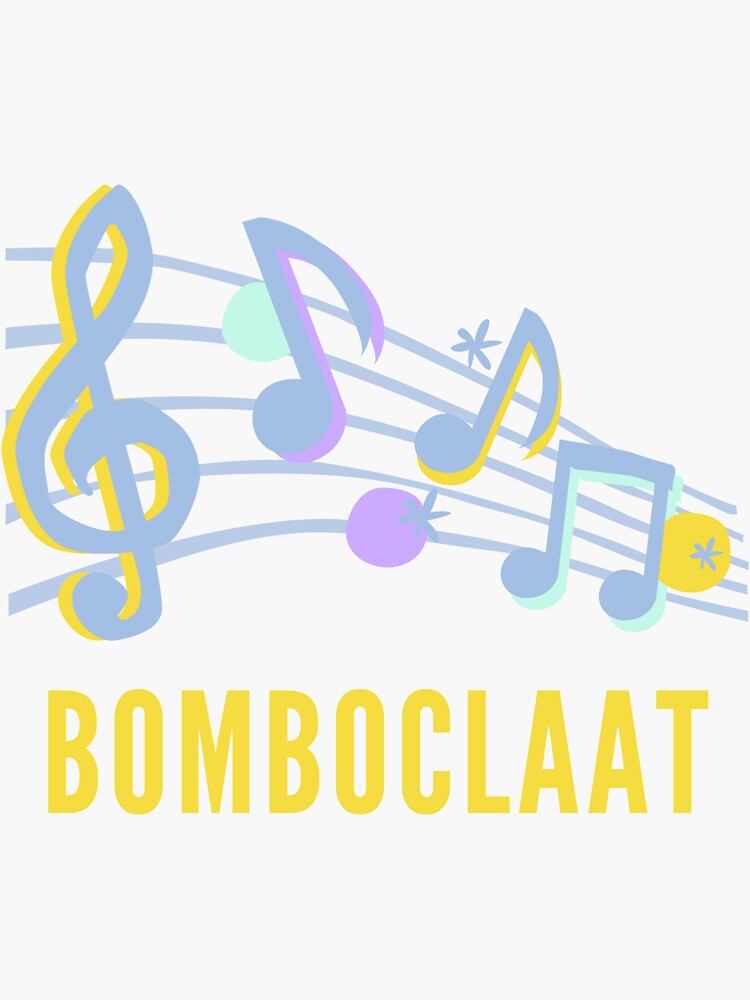 "Bomboclaat " Sticker for Sale by Frenzami | Redbubble