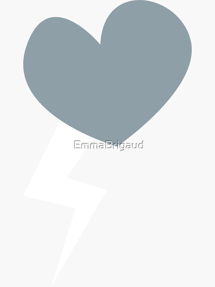 "Coup de Foudre logo" Sticker by EmmaBrigaud | Redbubble