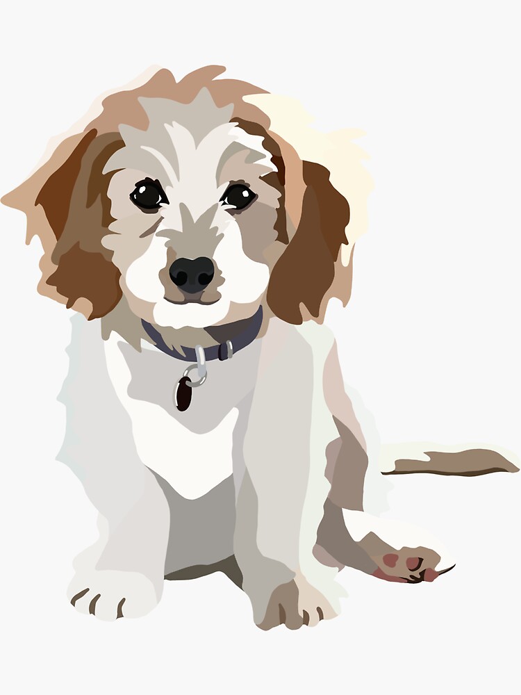 "Fin" Sticker for Sale by KatsDogs | Redbubble