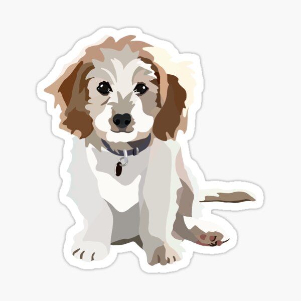 "Fin" Sticker for Sale by KatsDogs | Redbubble