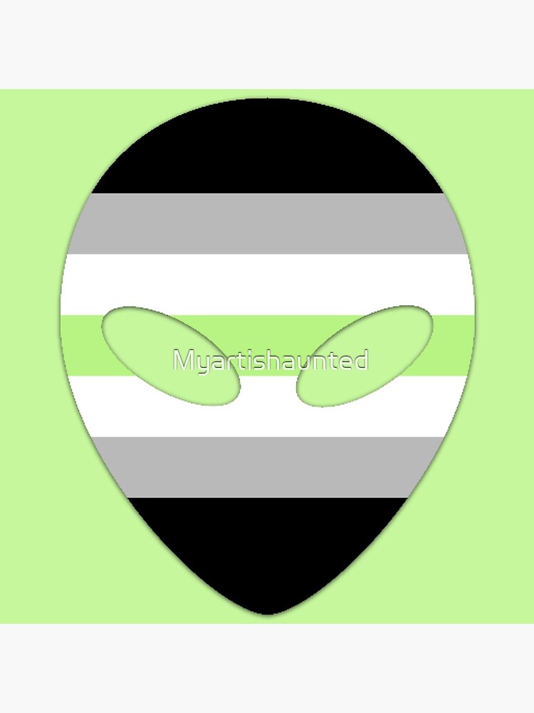 "Agender Alien" Poster for Sale by Myartishaunted | Redbubble