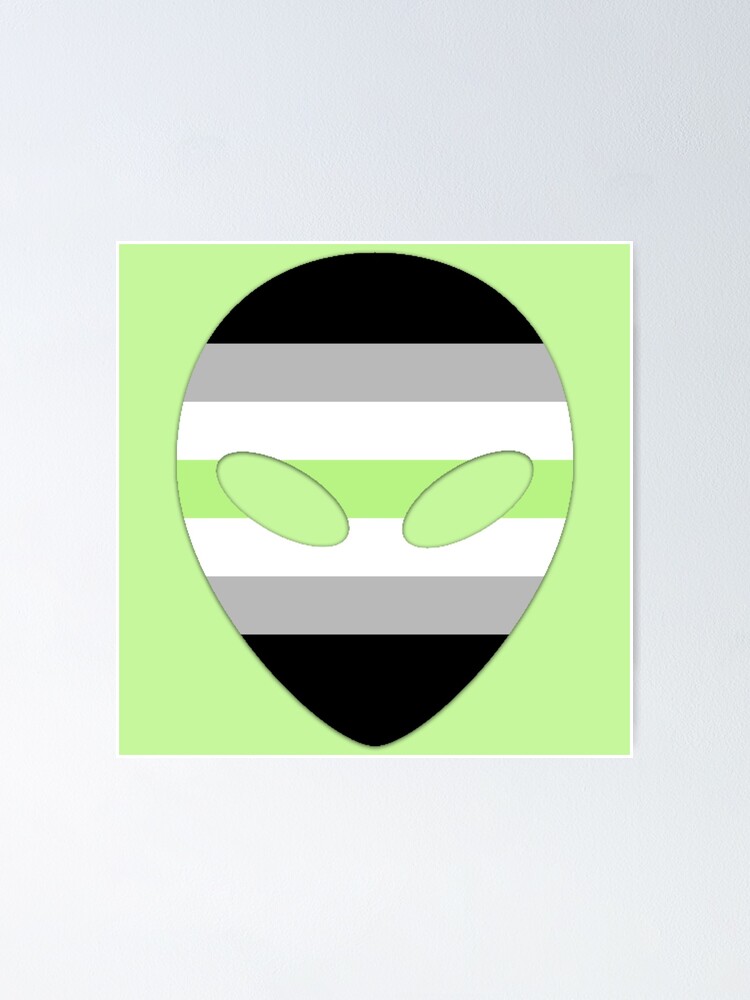 "Agender Alien" Poster for Sale by Myartishaunted | Redbubble