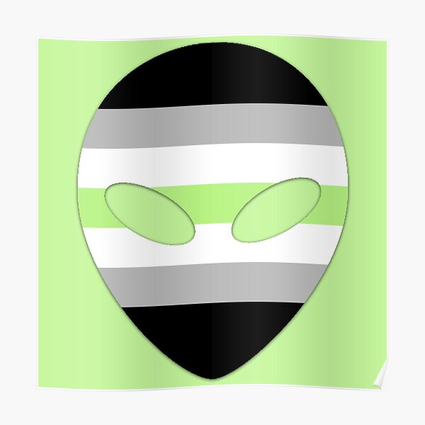 "Agender Alien" Poster for Sale by Myartishaunted | Redbubble