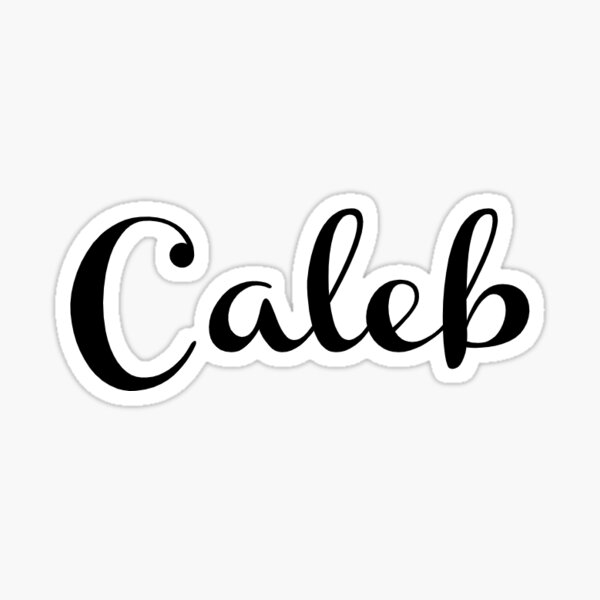 "CUSTOM Caleb" Sticker for Sale by danielarachel | Redbubble