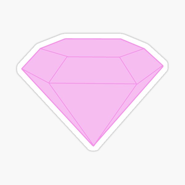 "Pastel pink diamond" Sticker for Sale by Jasminemoorex | Redbubble