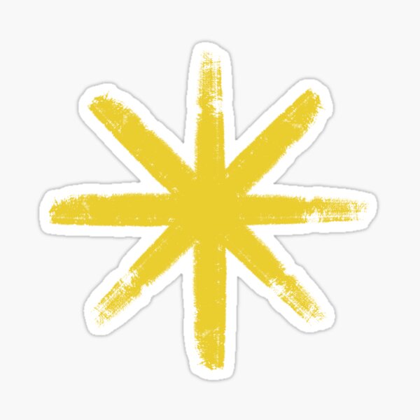 "Yellow star" Sticker by hannawu | Redbubble
