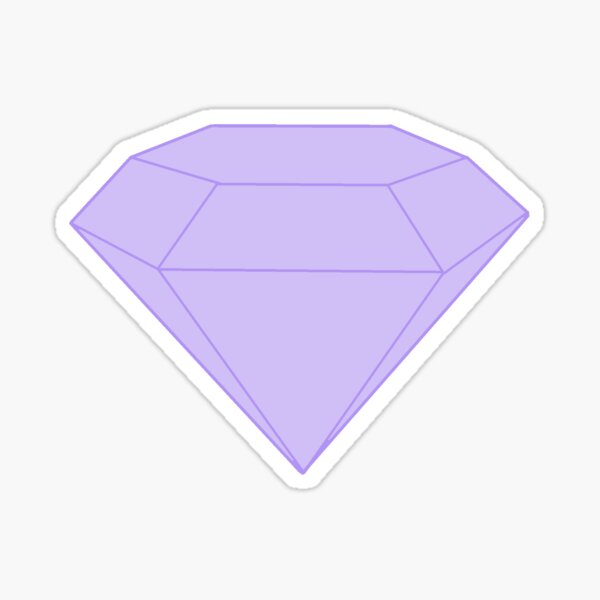 "Pastel purple diamond" Sticker by Jasminemoorex | Redbubble