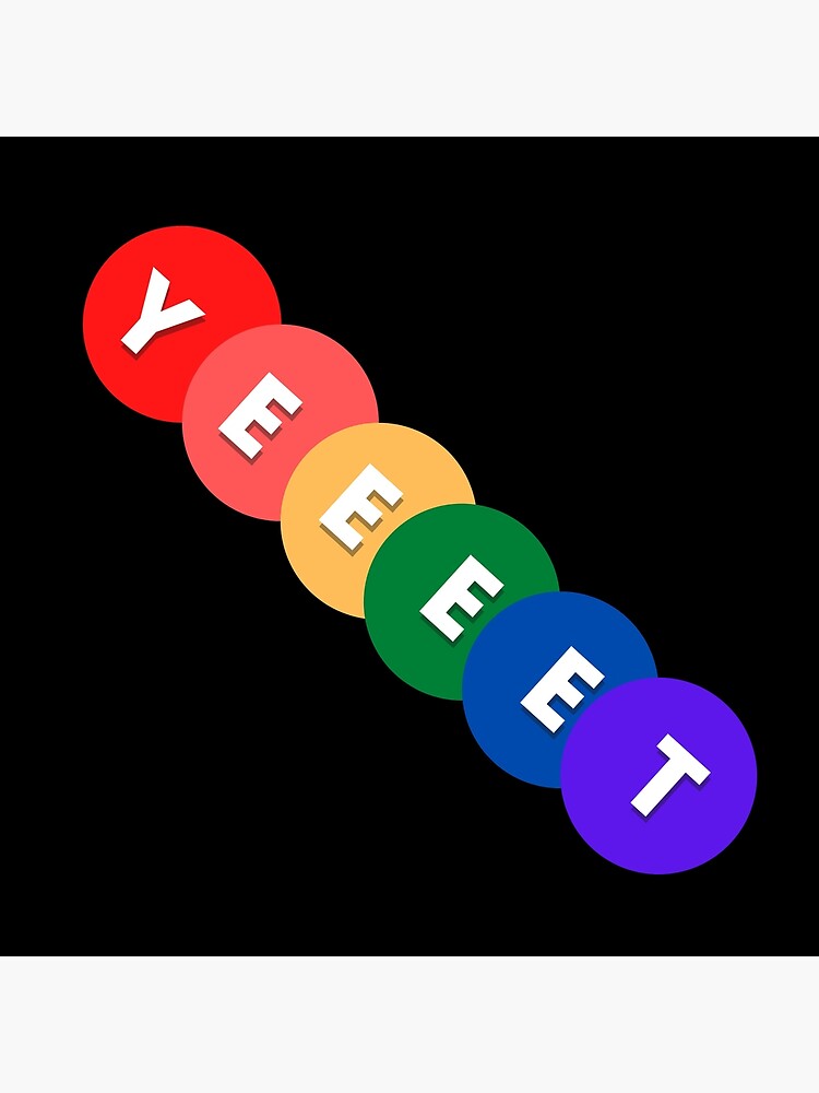 "rainbow yeet" Poster by graphicsforyou | Redbubble