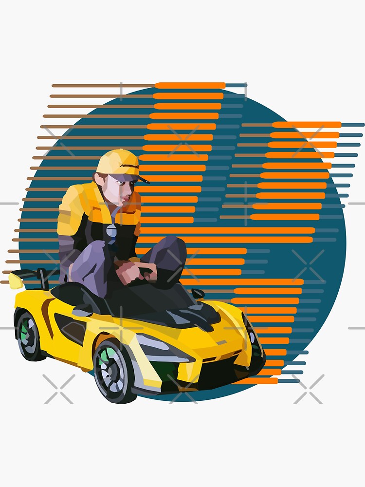 "Lando Norris number 4 Sticker" Sticker for Sale by arsenijemne | Redbubble